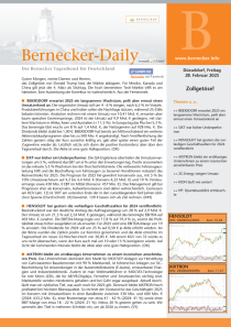 Der Aktionärsbrief | Bernecker Börsenbriefe