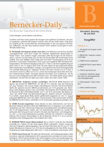 Bernecker-Daily | Bernecker Börsenbriefe